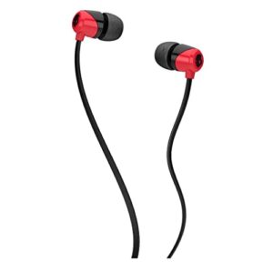 skullcandy jib in-ear earbuds - red/black