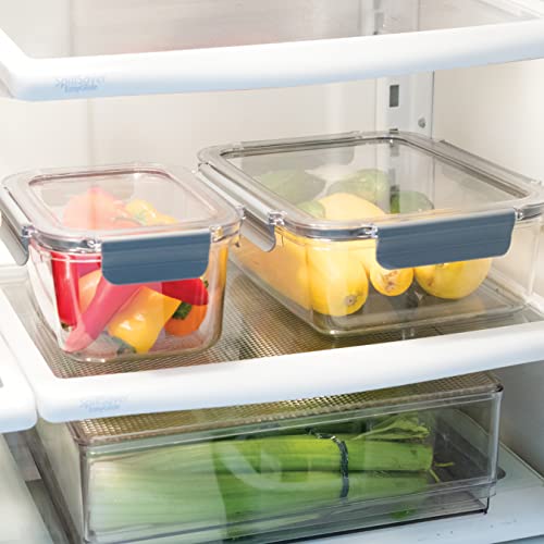 Oggi Clarity Leak-Proof Airtight Food Storage Containers - Set of 2, Ultra clear, BPA free, Sealable Container with Lid, Ideal Kitchen Organization, Perfect Meal Prep Containers. 12oz/350ml