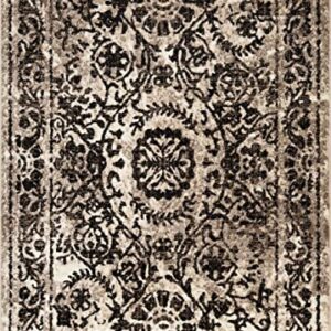 L'Baiet Emilia Black Beige Oriental Floral Pattern Traditional Classic Indoor 8' x 10' Area Rug