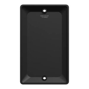 Square D by Schneider Electric Square D X Series Wall Plate for Outlet and Light Switch, Standard Size Blank 1 Gang, Matte Black