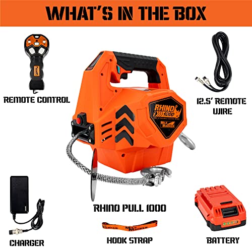 Rhino Pull 1000 lb. Portable Winch