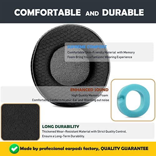 HTINDUSTRY Supreme Comfort Replacement Ear Pads Cushion,Headphone Earpads Compatible with AKG K52 K72 K92 K240 Headphone Headset