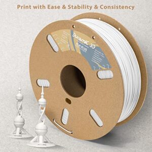 PLA Plus White and Red Bundle, 3D Printer Filament Tough PLA Pro 8 Times Strength, Cardboard Spool 3D Printing Filament PLA + Dimensional Accuracy 99% +/- 0.03 mm