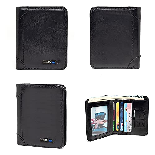 Anti-Lost Trackable Wallet Mens Bluetooth Wallet with GPS Position Locator Finder Tracker