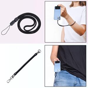 Eco-Fused Phone Straps - 3X Adjustable Neck, Wrist Strap and Stretchy Tether with Phone Pads - Universal Lanyards Holds All Smartphones with Full Coverage Cases