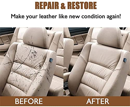 Advanced Leather Repair Gel, Professional DIY Leather and Vinyl Repair Kit, Liquid Leather Repair Kit, Leather Repair Cream for Furniture, Boat or Auto Car Seats (20ml,Black)