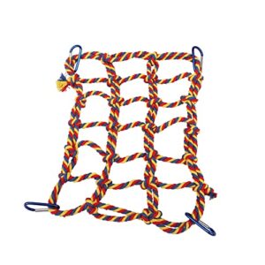 Traumdeutung Birds Parrots Rats Hamsters Ferrets Climbing Net Hammock Colorful Cotton Rope Toys (1 Piece)