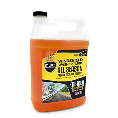 MWC 446948 Windshield Washer Fluid All Season Provides Increased Visibility Orange 1 Gal