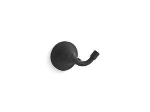 kohler 27427-bl tone robe hook, matte black