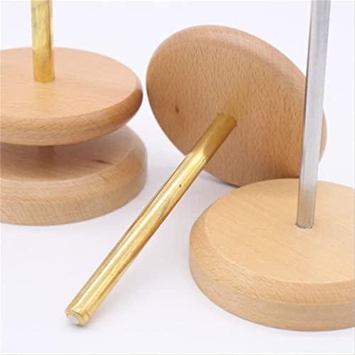 Joyeee Spools Holder,Rotatable Wooden Metal Tube Winder Classic Knit Wooden Spinning Yarn Holder and Thread Holder for Weaving Cord/String,Sewing Threads or Wool Yarn