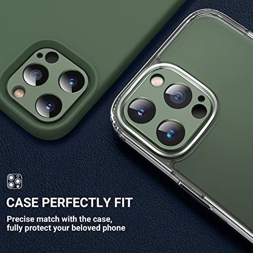 OTOFLY Designed for iPhone 13 Pro Max Camera Lens Protector, Designed for iPhone 13 Pro Camera Lens Protector, Aluminium Alloy Camera Shield, Original Photo Resolution, Case Friendly (Midnight Green)