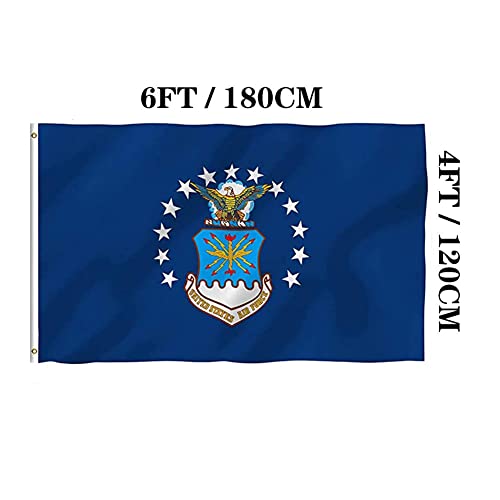 Jayus Blue US Air Force Military Flags 4x6 Outdoor Double Sided Heavy Duty United States Air Force Flag Banner with 2 Grommets