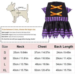 Dog Wizard Costume - Purple Halloween Costumes for Dogs Dog Clothes Elk Bell Wizard Cosplay Costume Halloween Costume Headwear Cosplay Coat Hat for Small and Medium Dogs