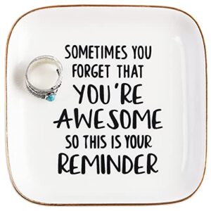 pudding cabin inspirational gifts for women ring dish you're awesome so this is your remind birthday gifts for women unique, best friends gifts for women her mom sister coworker christmas gifts