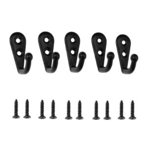 kbree set of 5 hooks wallscrews keys bags towels hat rack kitchen hooks