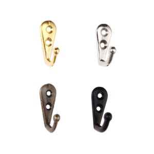 KBREE Set of 5 Hooks WallScrews Keys Bags Towels Hat Rack Kitchen Hooks