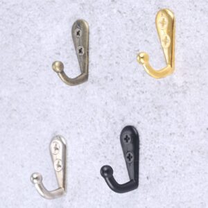 KBREE Set of 5 Hooks WallScrews Keys Bags Towels Hat Rack Kitchen Hooks