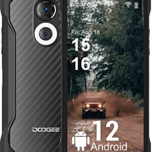 DOOGEE S61 Rugged Smartphone - 2022 Android 12 Rugged Phone - 20MP Night Vision Camera - 6GB+64GB - IP68 Waterproof Unlocked Cell Phone Outdoor- 5180mAh Battery - 6.0" IPS HD- Dual SIM 4G (Kevlar)