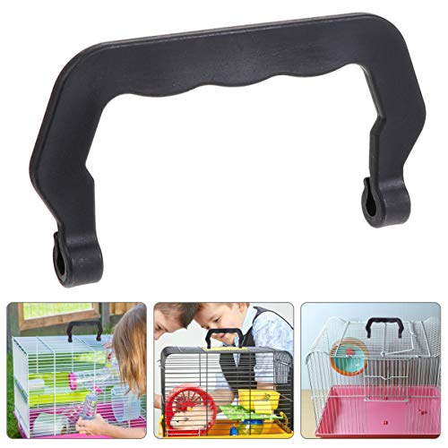 POPETPOP Dog Crate Pet Cage Crate Handles Replacement Black Plastic Cage Handles 10pcs for Squirrel Hedgehog Rabbit Chinchilla Hamster Small Pet Cage Carrier Hamster Accessories