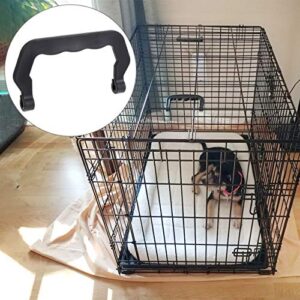 POPETPOP Dog Crate Pet Cage Crate Handles Replacement Black Plastic Cage Handles 10pcs for Squirrel Hedgehog Rabbit Chinchilla Hamster Small Pet Cage Carrier Hamster Accessories