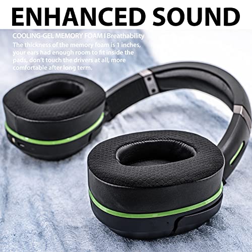 Ear Force Elite 800 / Elite 800X Cooling Gel Earpads - Compatible with Ear Force Elite 800 and Elite 800X Headset I Replacement Ear Cushion Ear Cup (Breathable Mesh)