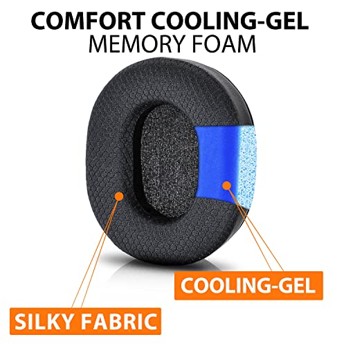 Ear Force Elite 800 / Elite 800X Cooling Gel Earpads - Compatible with Ear Force Elite 800 and Elite 800X Headset I Replacement Ear Cushion Ear Cup (Breathable Mesh)