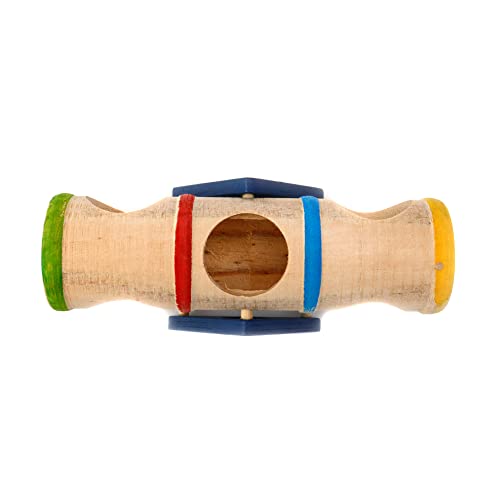 HNGSON Hamster Tunnel Toy Small Pets Seesaw Tunnel Toy Wooden Exercise Toy 75mm/2.95" Length