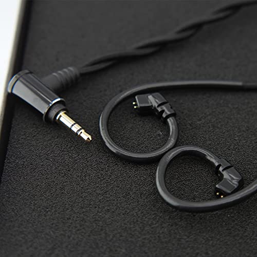 FAAEAL Replacement Cable 2.5mm/3.5mm/4.4mm Earphones Upgrade Cable for KZ EDX ZEX ZSN ZS10 PRO ZAS Zax DQ6S ZES EDS GK G5 GS10 UE RRM CCA CA16 Pro TRN MT1 Pro Headphone Cable (C Pin with 3.5mm Jack)