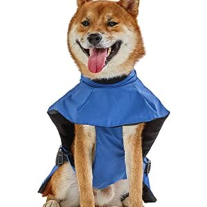 Wantdo Large Dog Padded Rain Jacket Waterproof Warm Winter Jacket Refletive Size 23 Blue