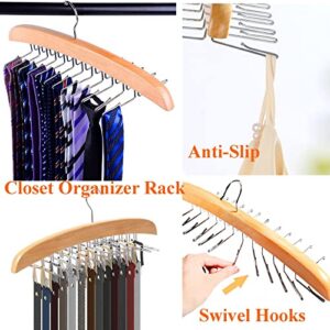 Tank Top Hanger Space Saving, 24 Large Capacity, Bra Hanger Organizers for Cami Tops, Ekezon 360° Rotating Foldable Metal Hooks Camisoles Hangers for Scarfs, Bras, Bathing Suits, Belts, Ties (Black)