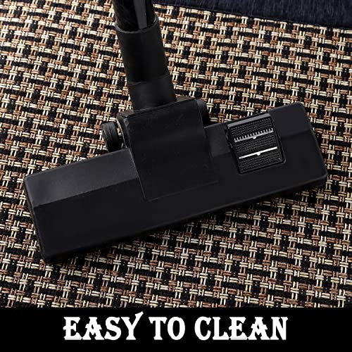 Twill Kitchen Mat Kitchen Rugs Set of 2 Kitchen Rugs and Mats Non Skid Washable Farmhouse Kitchen Floor Mats for in Front of Sink Heavy Duty Standing Mat Kitchen Mats for Floor Fridge Indoor Black