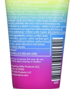 hello Unicorn Sparkle Kids Travel Toothpaste, Fluoride Toothpaste with Natural Bubble Gum Flavor, Travel Size 24 Pack, 1 OZ Tubes