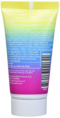 hello Unicorn Sparkle Kids Travel Toothpaste, Fluoride Toothpaste with Natural Bubble Gum Flavor, Travel Size 24 Pack, 1 OZ Tubes