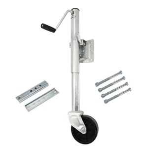 huaaliuche trailer jack with 6-inch wheel, heavy-duty swivel mount,1000-lb capacity