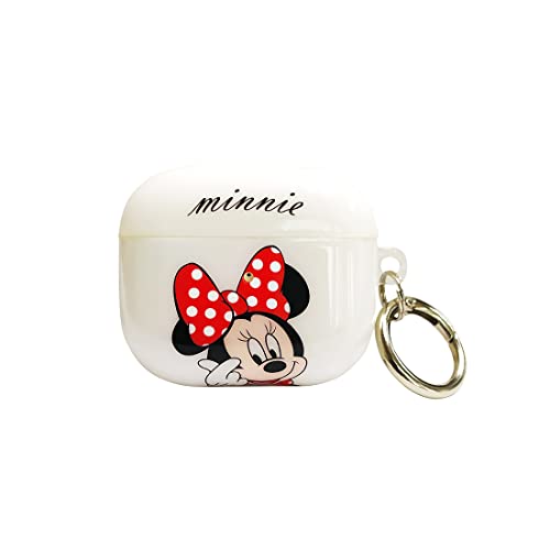 AKXOMY Compatible with Airpods 3 Case Cover, Cute 3D Cartoon Minnie Mouse Airpods 3 Case Cover, Kawaii Fashion Design Airpods 3 case for Girls Women boy (Minnie A)