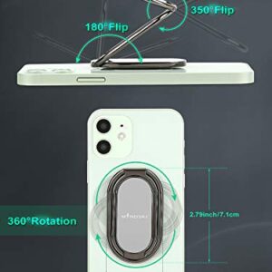 MINDSKY Detachable Phone Ring Holder Removable for Wireless Charging- Cell Phone Grip Phone Stand Compatible with iPhone Smartphones