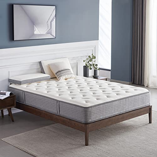 DH DIGLANT HOME Twin Mattress,10" Memory Foam Hybrid Tight Top Mattress with Pocket Spring,Medium-Firm Foam Mattress Sleep Motion Isolation, Supportive & Pressure Relieving,Mattress-in-a-Box