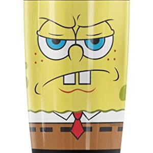 Logovision Spongebob Dual Face Stainless Steel 20 oz Travel Tumbler, Vacuum Insulated & Double Wall with Leakproof Sliding Lid