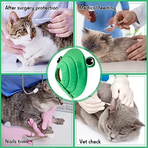 Recovery Collar for Dogs and Cats Pet Cat Cone Cute Funny Soft Cone for Cats Comfortable Dog Neck Cone Lightweight Adjustable Protective Cone for Cat Kitten Prevent Licking Wounds(Small)