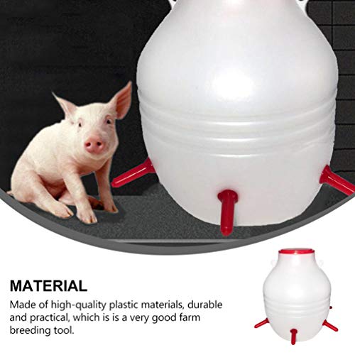 Operitacx Lamb Goat Feeder Bucket Milk Bucket Milk Feed Bucket with Nipples Milk Feeder Animal Feeding Pot Farm Bottle Feeding Bucket for Lamb Dog Lamb Feeding Bucket Pig Calf Feeding Bottle