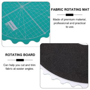 EXCEART Small Fabric Rotary Mat 1PC Cutting Mat Diameter Healing Rotating Cutting Mat Fabric Doing Crafts Sewing Projects Rotating Mat