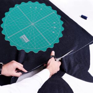 EXCEART Small Fabric Rotary Mat 1PC Cutting Mat Diameter Healing Rotating Cutting Mat Fabric Doing Crafts Sewing Projects Rotating Mat