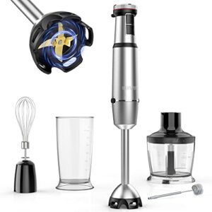 5-in-1 scratch resistant handheld immersion blender