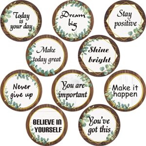 50pcs positive sayings accents eucalyptus motivational classroom cutouts decors growth mindset chips inspirational quotes bulletin board class door decorations