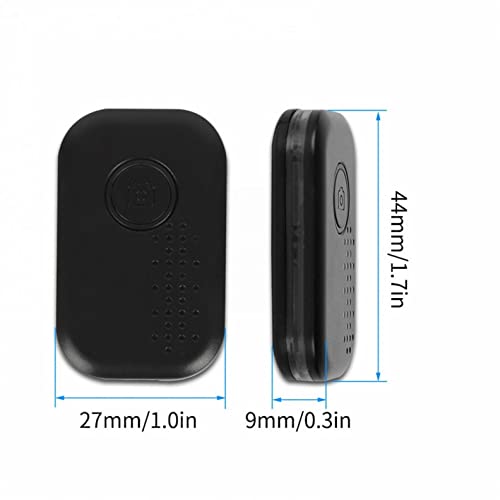 Portable Bluetooth 5.0 Tracker Smart Anti-Lost Real Time Mini Tracking Locator Item Finder Device for Keys Wallets Luggages Bags Kids Pets Black