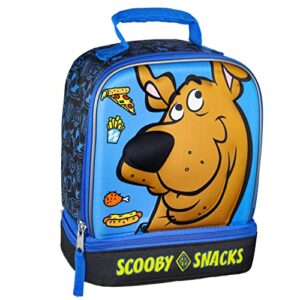 scooby-doo scooby snacks dual compartment insulated lunch tote bag