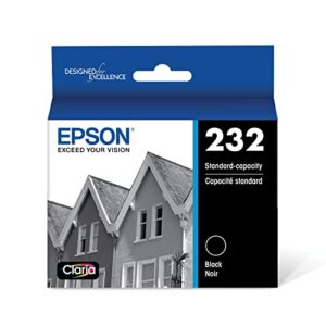 epson t232 black ink cartridge, standard capacity