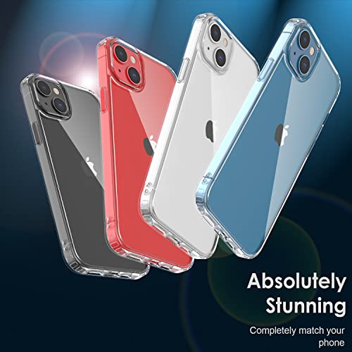 Shamo's Hybrid Clear iPhone 14 Plus Case - Durable TPU and Crystal Clear Acrylic for Maximum Protection and Style - Slim and Lightweight Design - Wireless Charging Compatible - Precise Cutouts