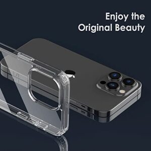 Shamo's Crystal Clear iPhone 14 Pro Case - Slim, Lightweight, and Durable Clear Acrylic Material for Enhanced Protection and Style - Easy to Install and Remove - Compatible with Wireless Charging