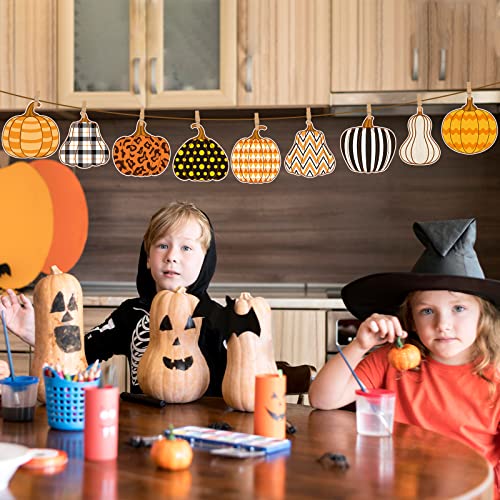 45 Pcs 6'' Pumpkin Bulletin Board Cutouts for Fall Halloween Thanksgiving Classroom Pumpkin Party Decorations Farmhouse Accents